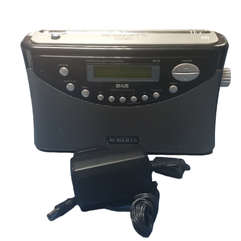 Pre-owned Roberts Gemini 45 DAB FM RDS Digital Radio - Black - Own4Less